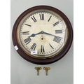 Clocks: 8 Day 14 inch Ansonia (USA) Victorian era wall clock, Roman ...