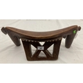 Tribal: Tribal: A South Sudanese Dinka headrest or thoch of stylised ...