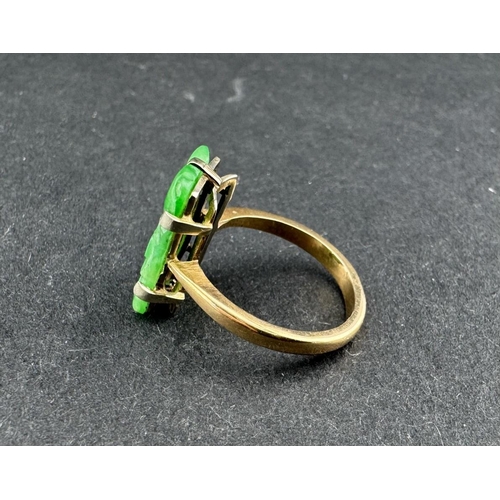 Jewellery: Jewellery: an unmarked yellow metal ring, testing as 9ct ...