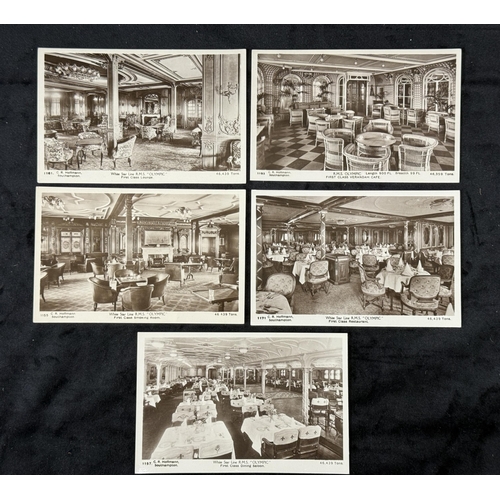 R.M.S. OLYMPIC: R.M.S. OLYMPIC: B&W C R Hoffmann interior views in ...