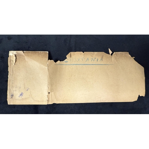 R.M.S. LUSITANIA: R.M.S. LUSITANIA: An extremely rare cheque book ...