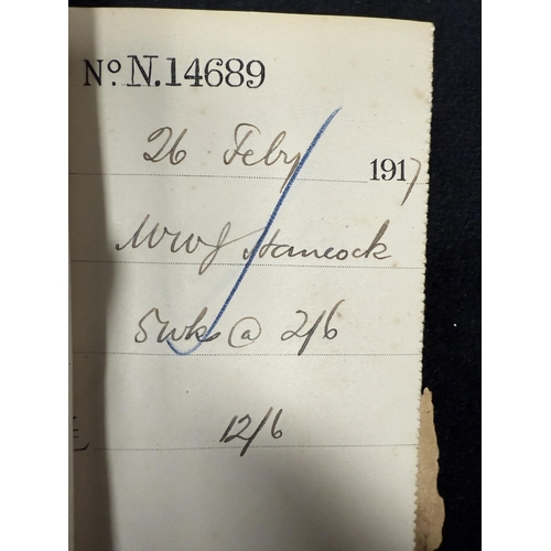 R.M.S. LUSITANIA: R.M.S. LUSITANIA: An extremely rare cheque book ...