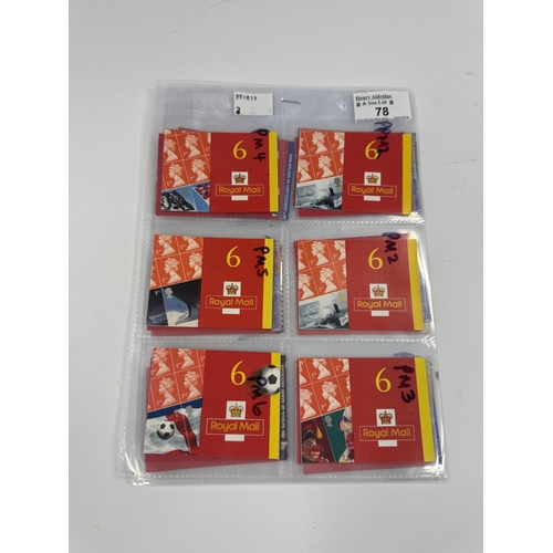 Philately: Royal Mail Booklets Ref numbers PM2 x 2, PM 3, 4, 5, 6, PM ...