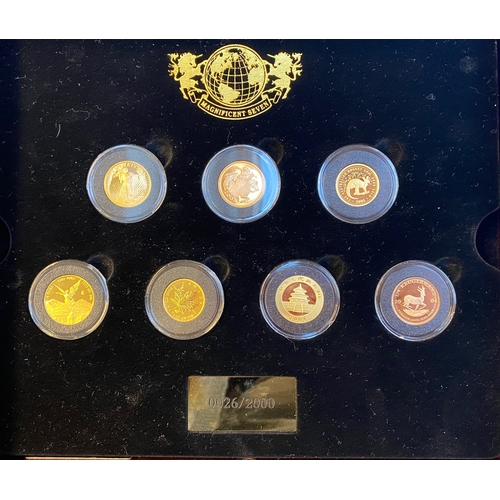 The Magnificent Seven gold coin set produced by The London Mint Office ...