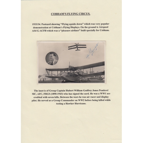 A collection on album pages on Sir Alan Cobham KBE, AFC, including ...