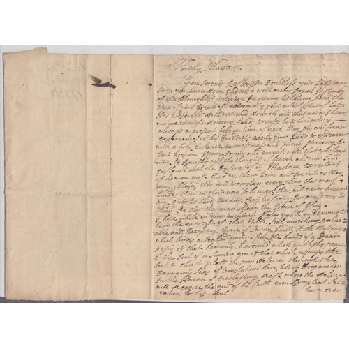 A two volume collection of 18th Century letters not sent through the ...