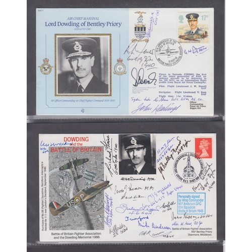A collection of Aviation Event FDCs, including many signed, noted Bill ...