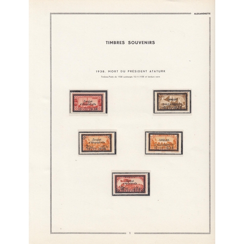 A collection of Sandjak d’Alexandrette- Complete unused collection of ...