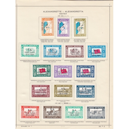A collection of Sandjak d’Alexandrette- Complete unused collection of ...