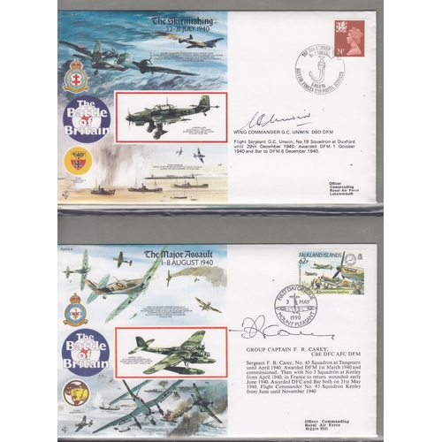 A two volume Military signed FDC collection, including RAF Pilots and ...