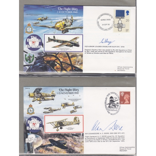 A two volume Military signed FDC collection, including RAF Pilots and ...