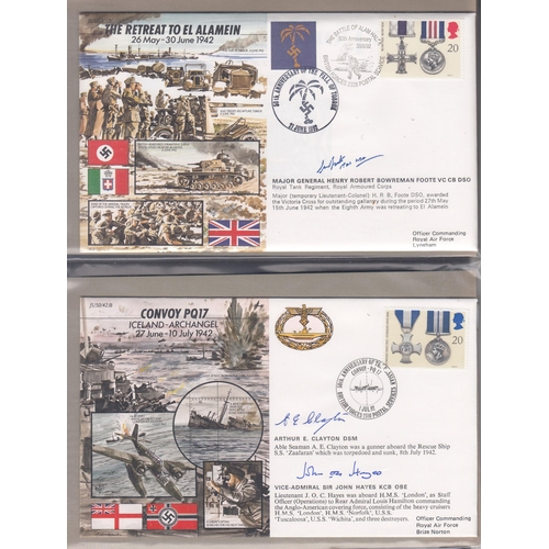 A two volume Military signed FDC collection, including RAF Pilots and ...