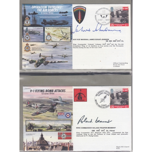 A two volume Military signed FDC collection, including RAF Pilots and ...