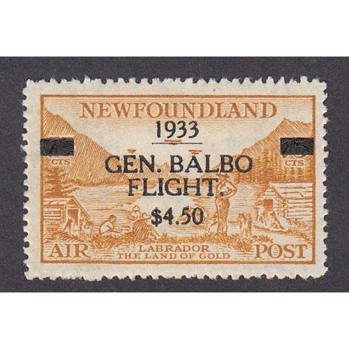 1933 Balbo $4.50 on 75c yellow-brown fine mint, SG235, Cat £275