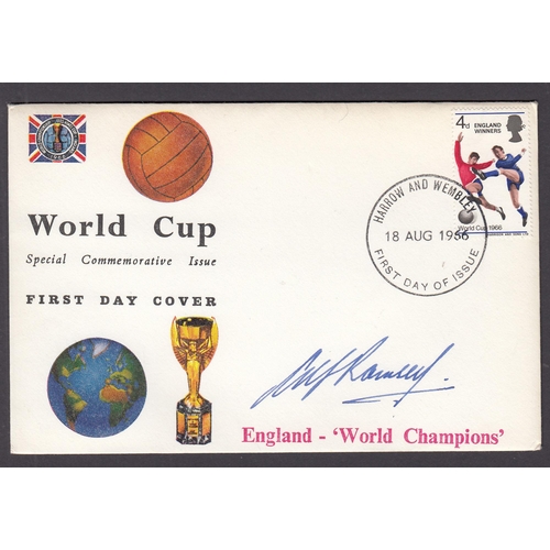 1966 England Winners FDC signed by England Manager Sir Alf Ramsey