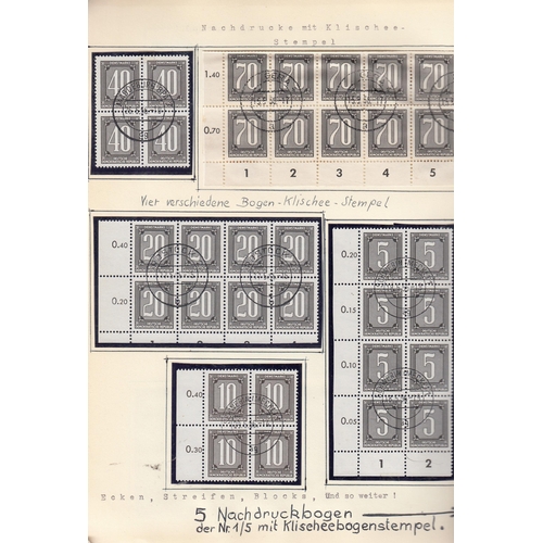 A mint and used Specialised study on 1950s DDR definitive issues ...