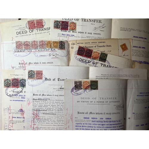 British South Africa Company – A collection of x22 Deed of Transfer ...