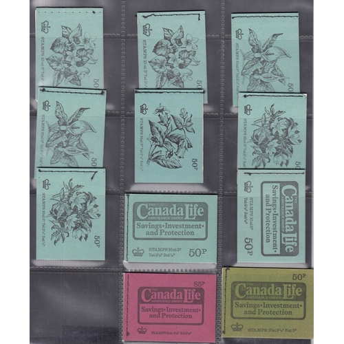 GB stitched Machin booklets 1968-73 (121), 15 Folded/Bar Code booklets ...