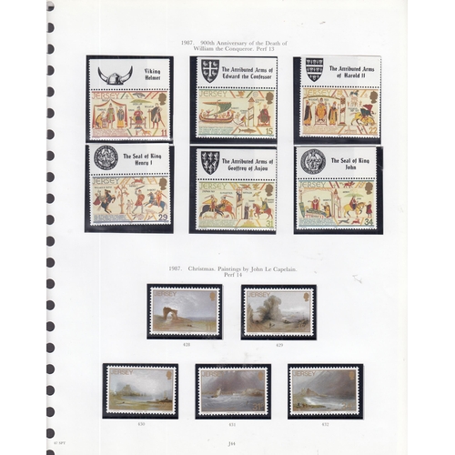 A mint Channel Islands stamp collection in x2 albums and loose from the ...