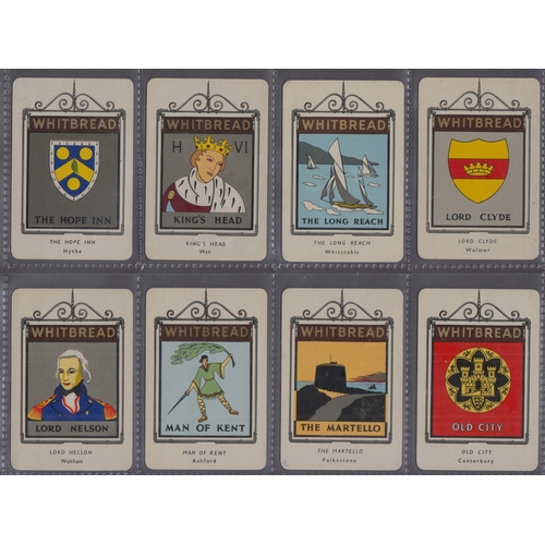 A collection of Whitbread Inn Signs, including 1951 First Series set ...
