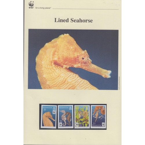 A collection of WWF stamps and covers in x15 albums and loose, on pre ...