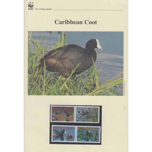A collection of WWF stamps and covers in x15 albums and loose, on pre ...