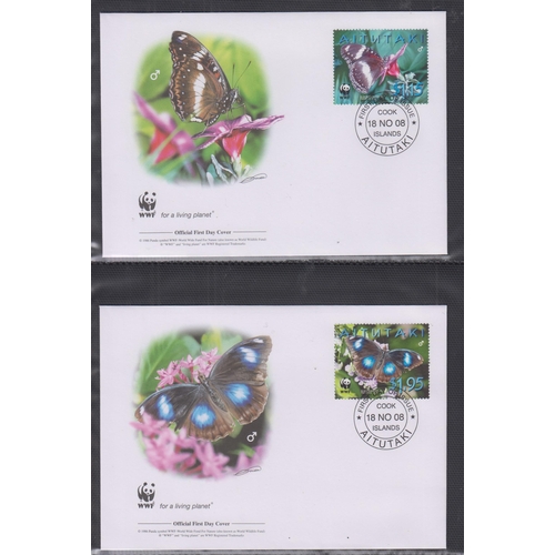 A collection of WWF stamps and covers in x15 albums and loose, on pre ...