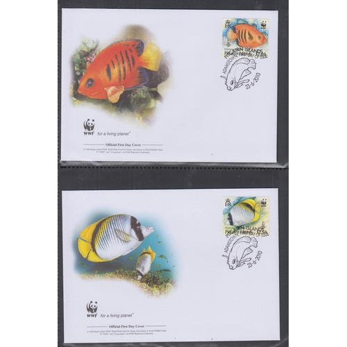 A collection of WWF stamps and covers in x15 albums and loose, on pre ...