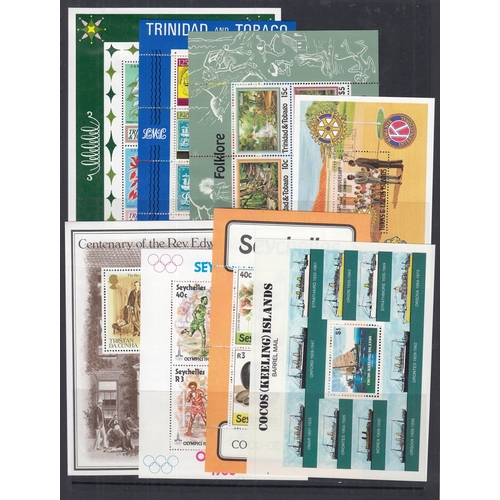 A collection of 600+ u/m mint British Commonwealth mini sheets housed ...