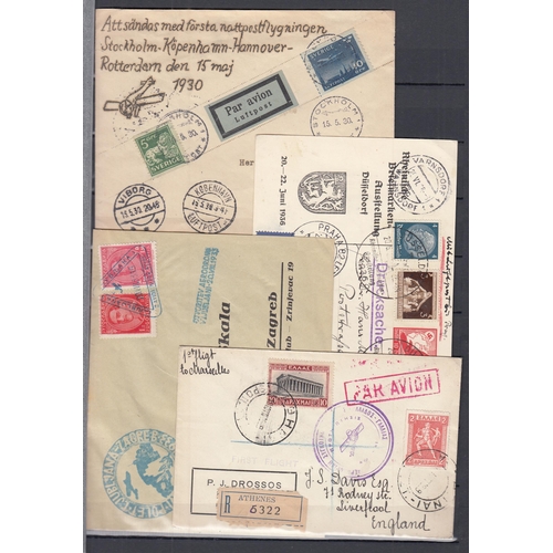 A collection of x35 Air Mail covers and cards from the 1920s to 1950s ...