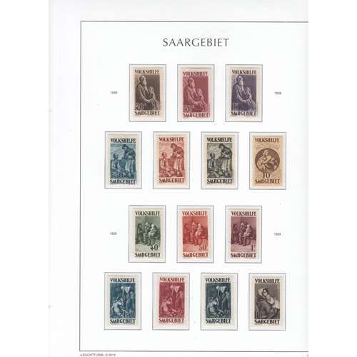 Comprehensive collection in Kabe hingeless printed album of Danzig and ...