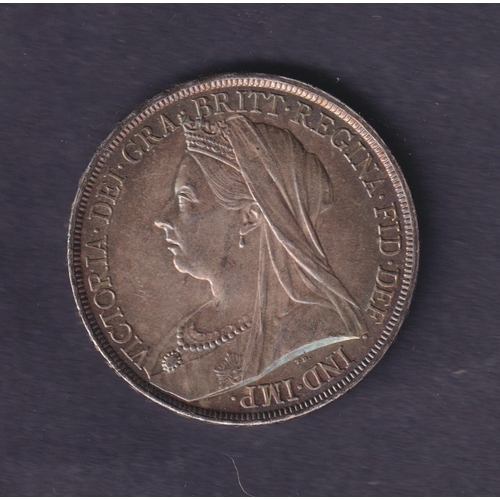 UK 1893 silver Proof Crown in very good condition, with accompanying ...