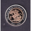 Australia 1999 The Perth Mint Centenary Sovereign, gold and silver ...