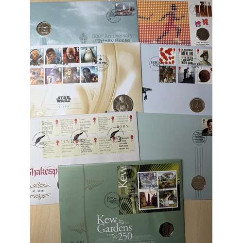 A collection of x80 UK QEII RM PNC coin covers from 2007 to 2017, noted ...