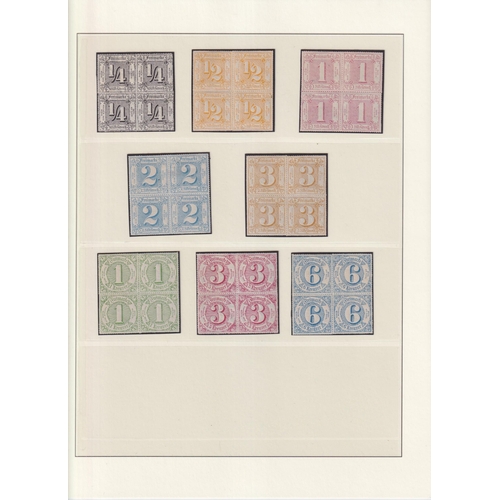 A mint and used German States stamp collection on x33 pre-printed album ...