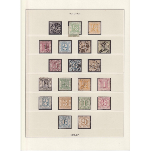 A mint and used German States stamp collection on x33 pre-printed album ...