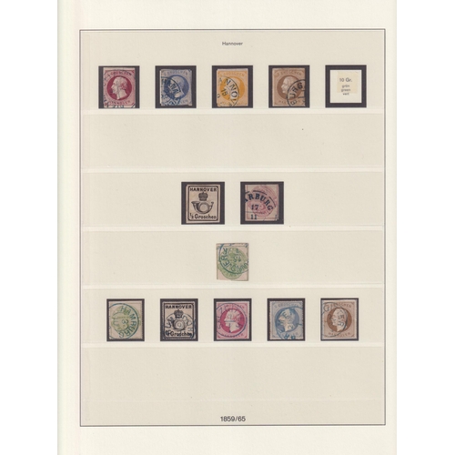 A mint and used German States stamp collection on x33 pre-printed album ...