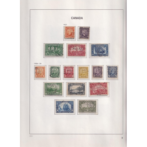 A mainly used Canadian stamp collection from the 1850s to 1990 in x2 ...