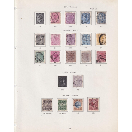 A mint and used New Zealand stamp collection on album pages from the ...