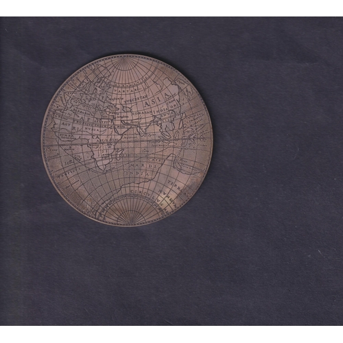 The Drake Medal “Map of the World,” Silver, issued by the National ...