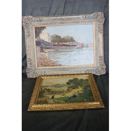 John Frederick Lawrence (1933-2011)- "A view of the River Thames, from ...