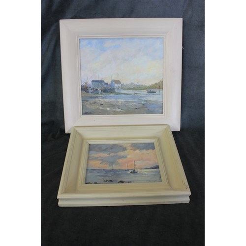 John Frederick Lawrence (1933-2011)- "A view of the River Thames, from ...