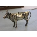 An 18th century German silver cow creamer, 13cm long.