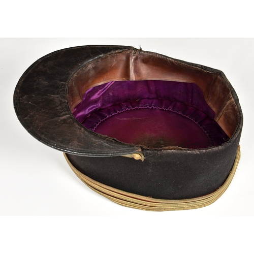 Two French Military kepi one having grey felt body with silver lace ...