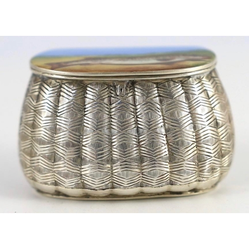 A rare Victorian novelty silver and enamel vesta case fashioned as a ...