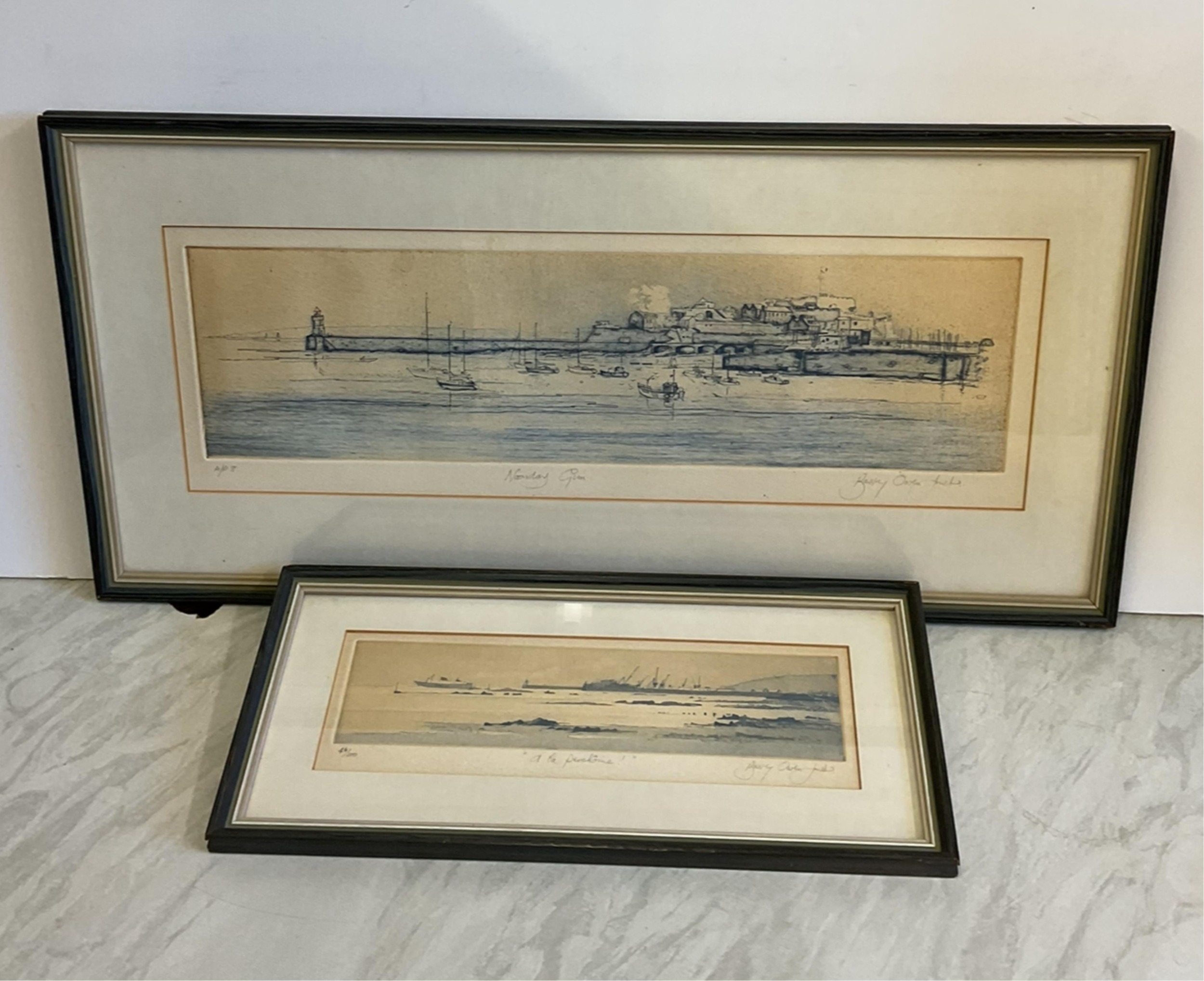 Barry Owen Jones, RWS, RE (British, 1934-2018), two etchings - A la ...