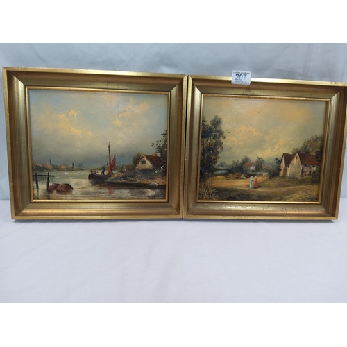 Pair of Early 20th Century Paintings . Oil on Board by Scottish Artist ...