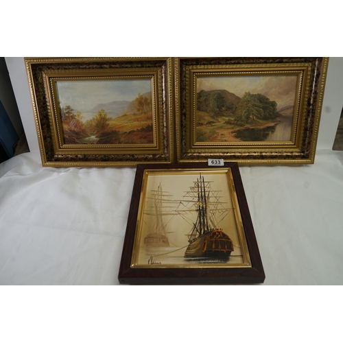 Ken Hammond Oil on Canvas plus two reproduction Oil Paintings
