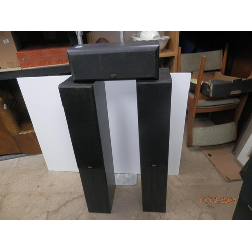 Pair of Gales Seriesd 30 Model 3040 Speakers and a Gale Centre 10 Speaker