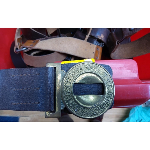 Collection of Boys Brigade, Girl Guides and Boy Scouts Leather Belts etc